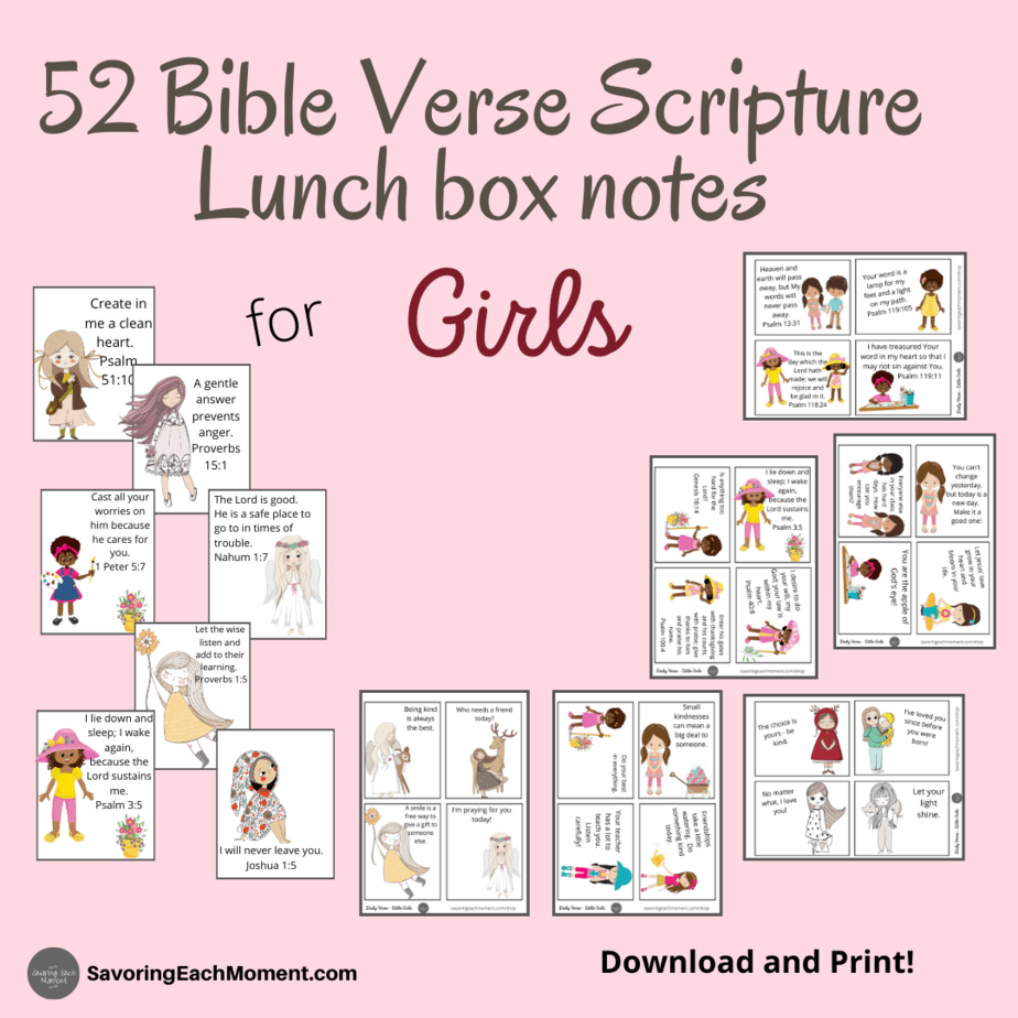 52 Bible Memory Verses for Kids to Learn {Free PDF} - Savoring Each Moment