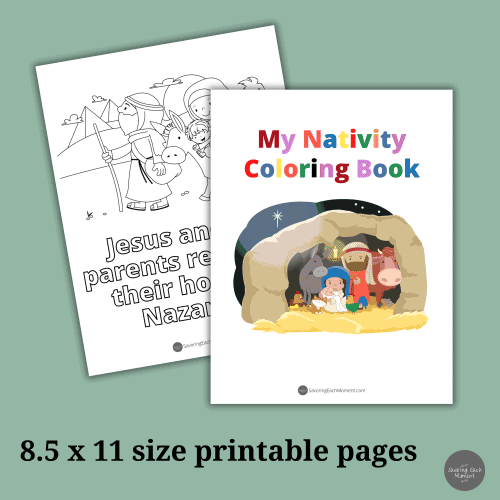 15 Awesome Nativity Scene Printables for Kids - Savoring Each Moment