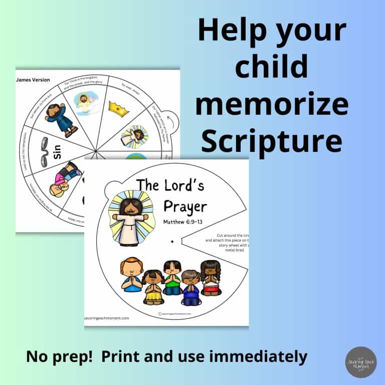 The Lord's Prayer for Kids - Teaching Children to Pray - Savoring Each ...
