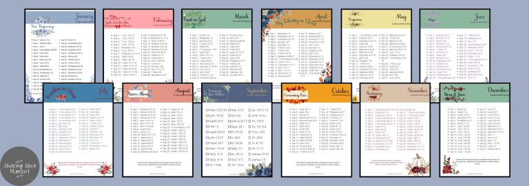 Free 2026 Printable Daily Bible Reading Plan - Savoring Each Moment