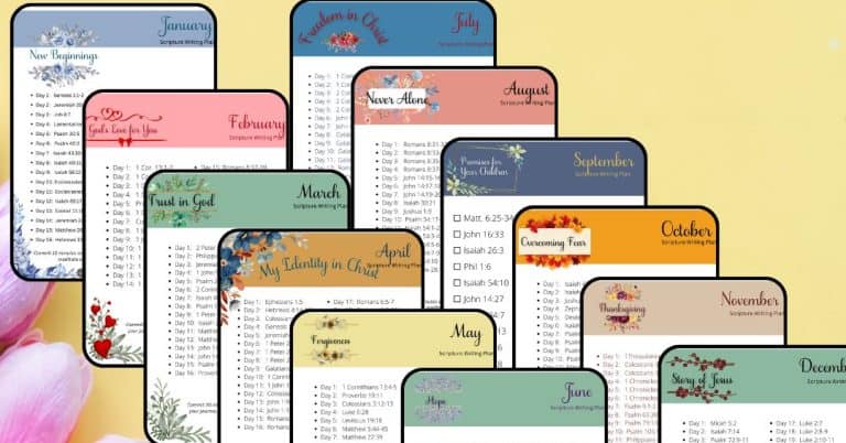 Free 2026 Printable Daily Bible Reading Plan - Savoring Each Moment