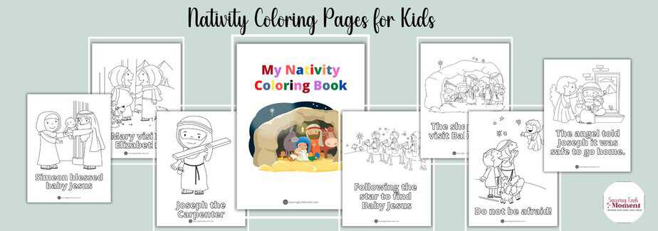 Nativity Coloring Pages - Printable Mary and Joseph Coloring Pages ...