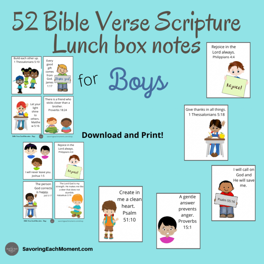 52 Bible Memory Verses For Kids To Learn Free PDF Savoring Each Moment